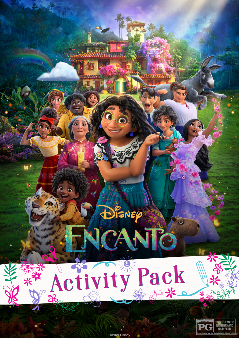 Walt Disney Animation Studios’ “ENCANTO” Family Activity Pack - Glitter ...
